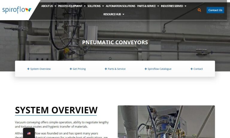 Spiroflow Systems, Inc. | Pneumatic Conveyor